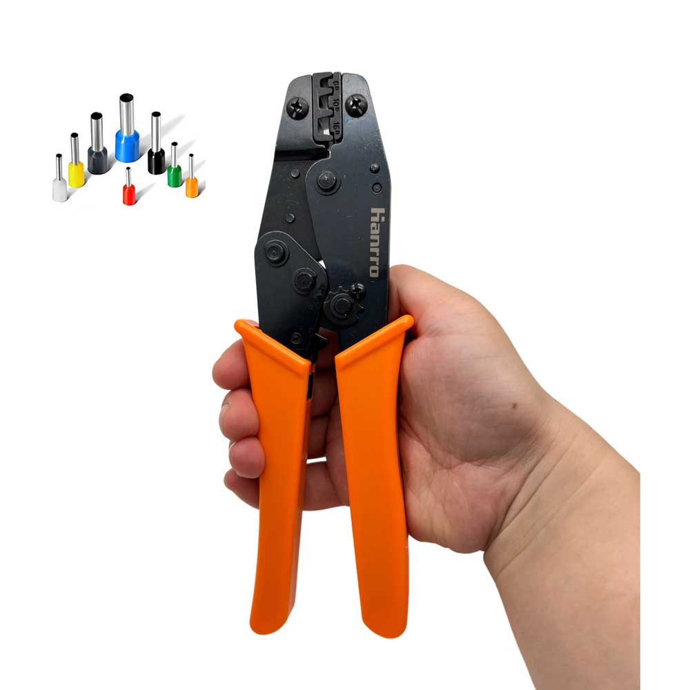 Ferrule Crimping Tool with Ratchet Design Up to 16mm2