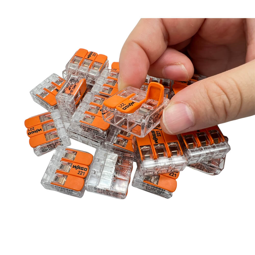 WAGO Connectors 221-613 10 AWG 3 Conductors Packed by 30 PCS