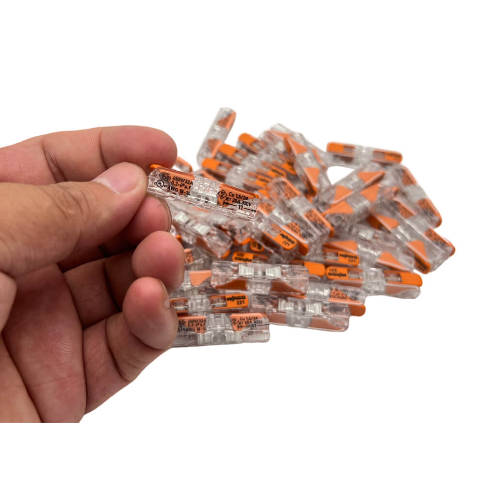 WAGO Inline Connectors 221-2411 with 32A Packed by 60 PCS